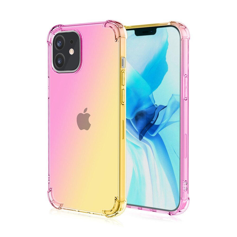 iPhone X Series Case Rainbow Bumper Clear